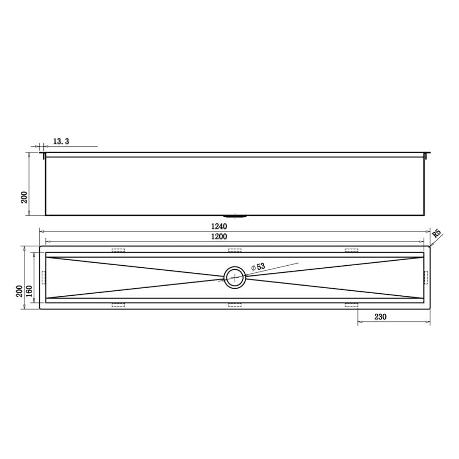 ACCESSORY CHANNEL 1200MM - The 1810 Company